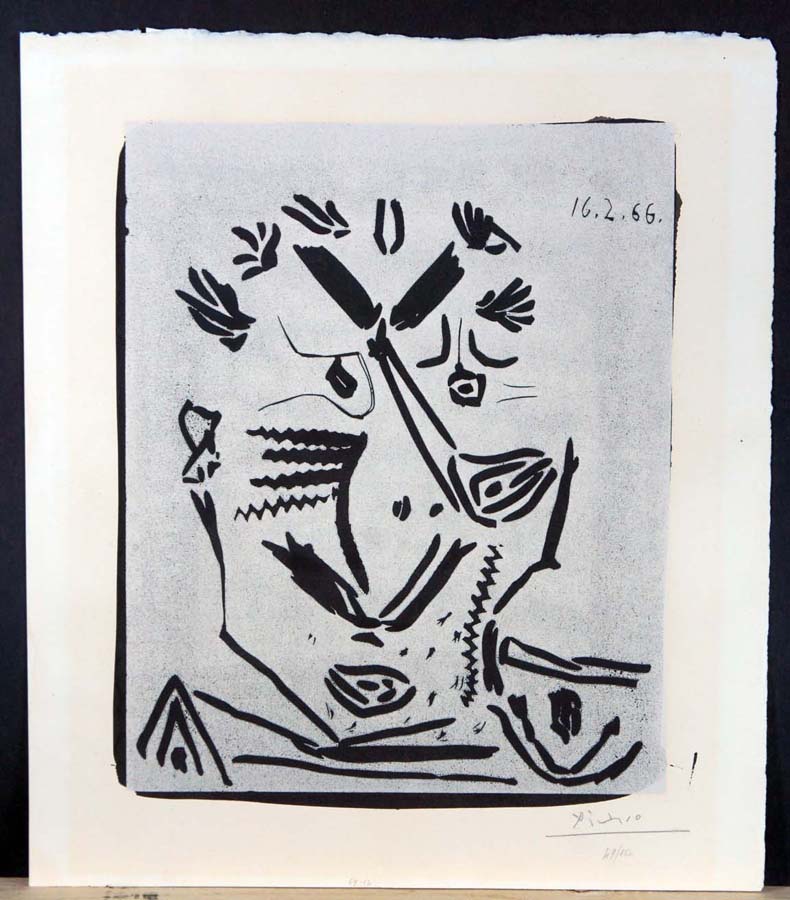 PICASSO, PABLO,"Portrait d’homme (Head of a Man)", from "Notre Dame de ...